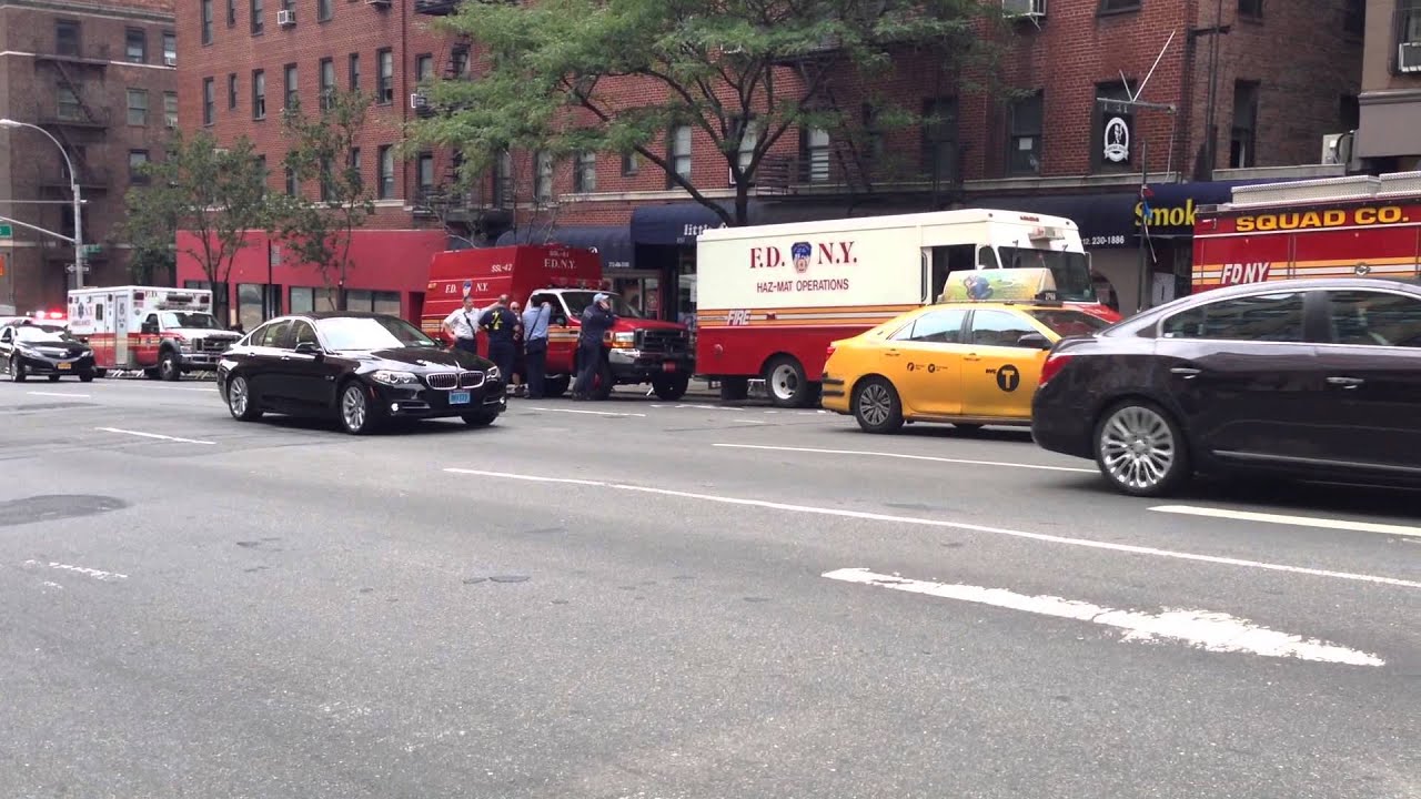 NYPD & UNITED STATES SECRET SERVICE ESCORT MOTORCADE DURING UNITED ...