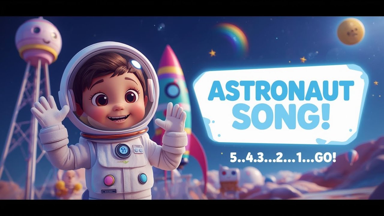 Astronaut Song 🚀 | 5-4-3-2-1 Countdown | Space Song for Kids ...