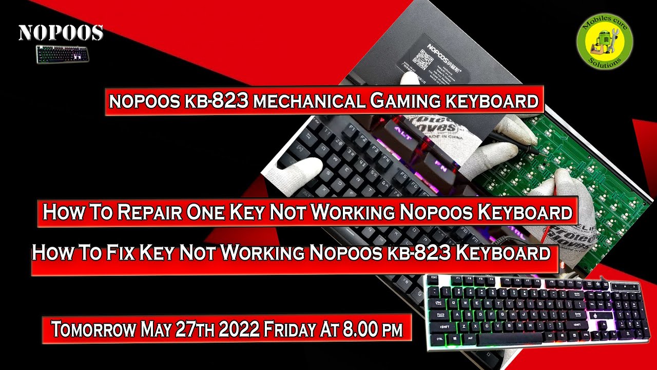 NOPOOS Keyboard Promo | NOPOOS KB-823 Keyboard | How To Repair One Key ...