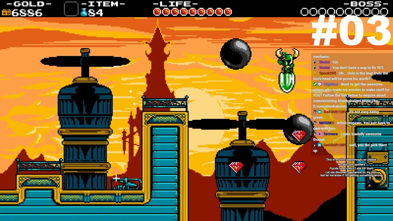 Shovel Knight Stream VOD #03 (07/12/2022): Difficulty in Spades - YouTube