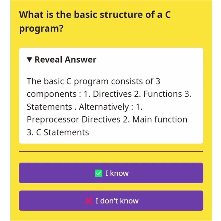 Basic Structure of a C Program - YouTube