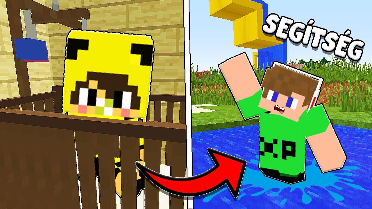 BABÁK VS FELNŐTTEK A MINECRAFT-BAN! 😱 - YouTube