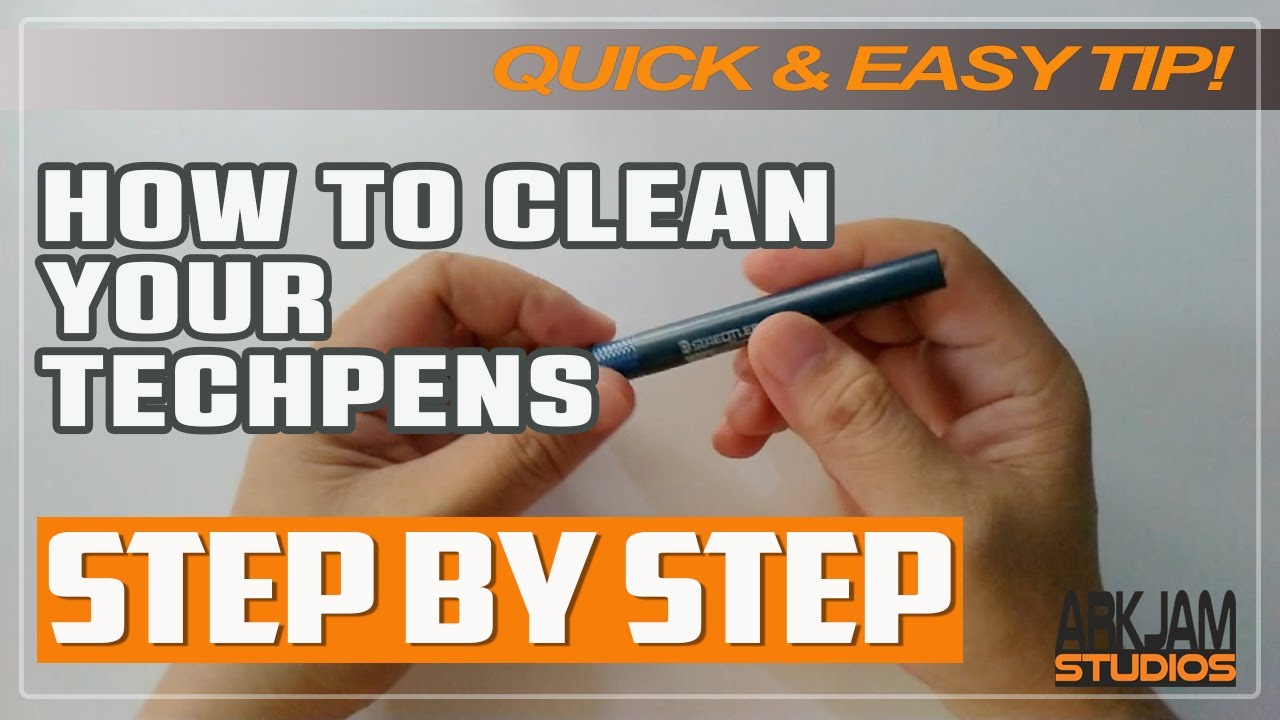 How to clean your technical pens, step by step method. - YouTube