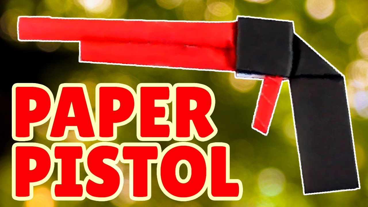 How to Make a Simple Paper Gun- Paper Pistol-Revolver With Trigger ...