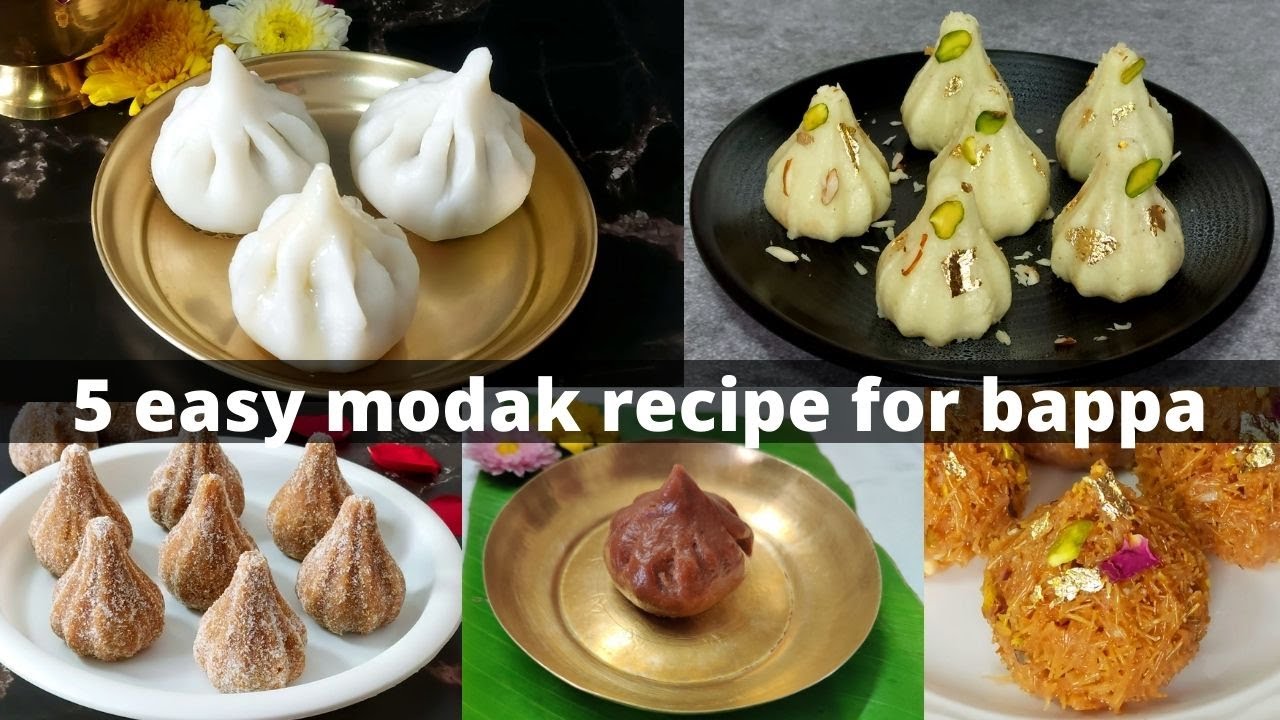5 easy, quick and tasty modak recipe for bappa| how to make modak ...