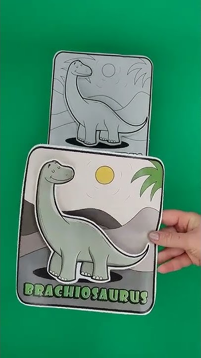 Brachiosaurus Craft - Dinosaur Printable - YouTube