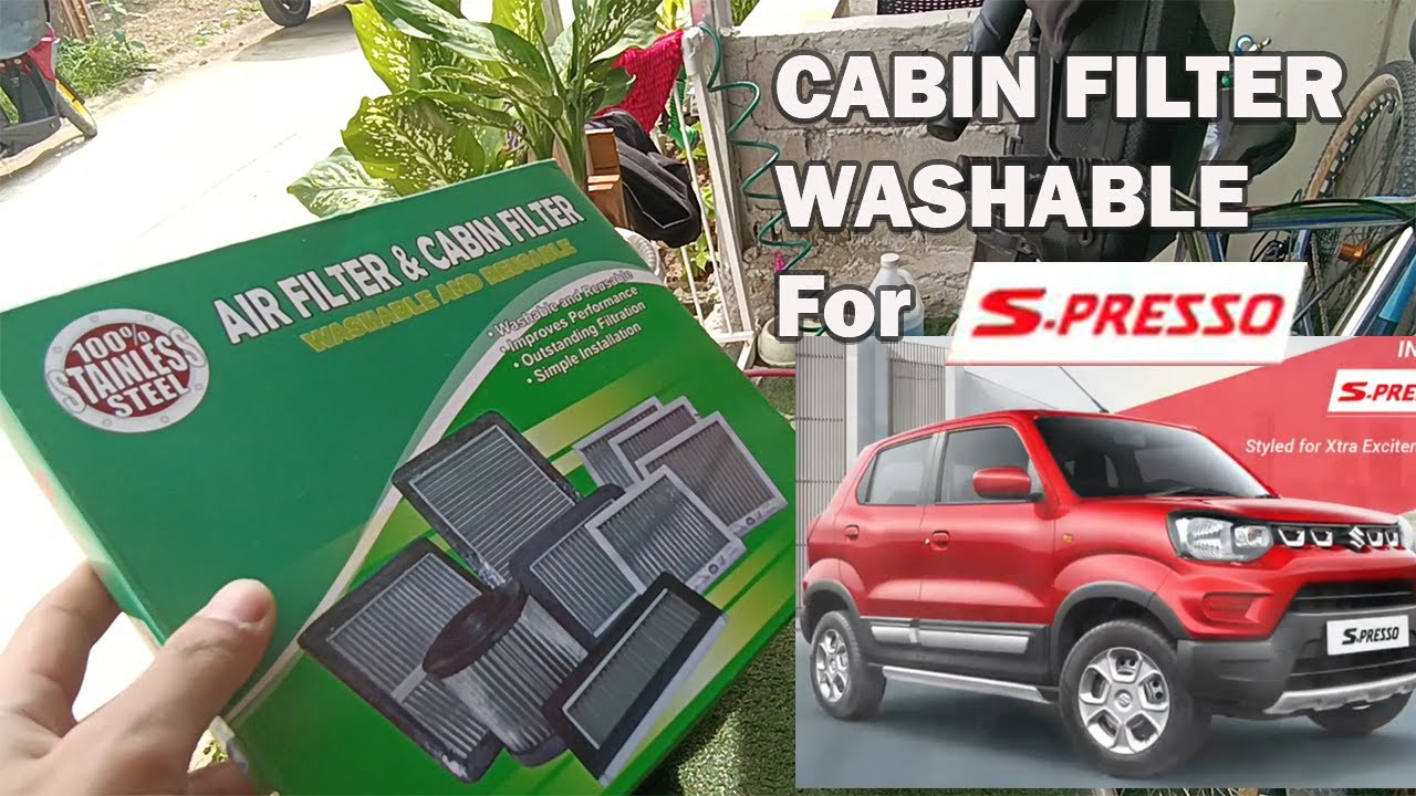 Cabin Filter Washable | Suzuki Spresso - YouTube