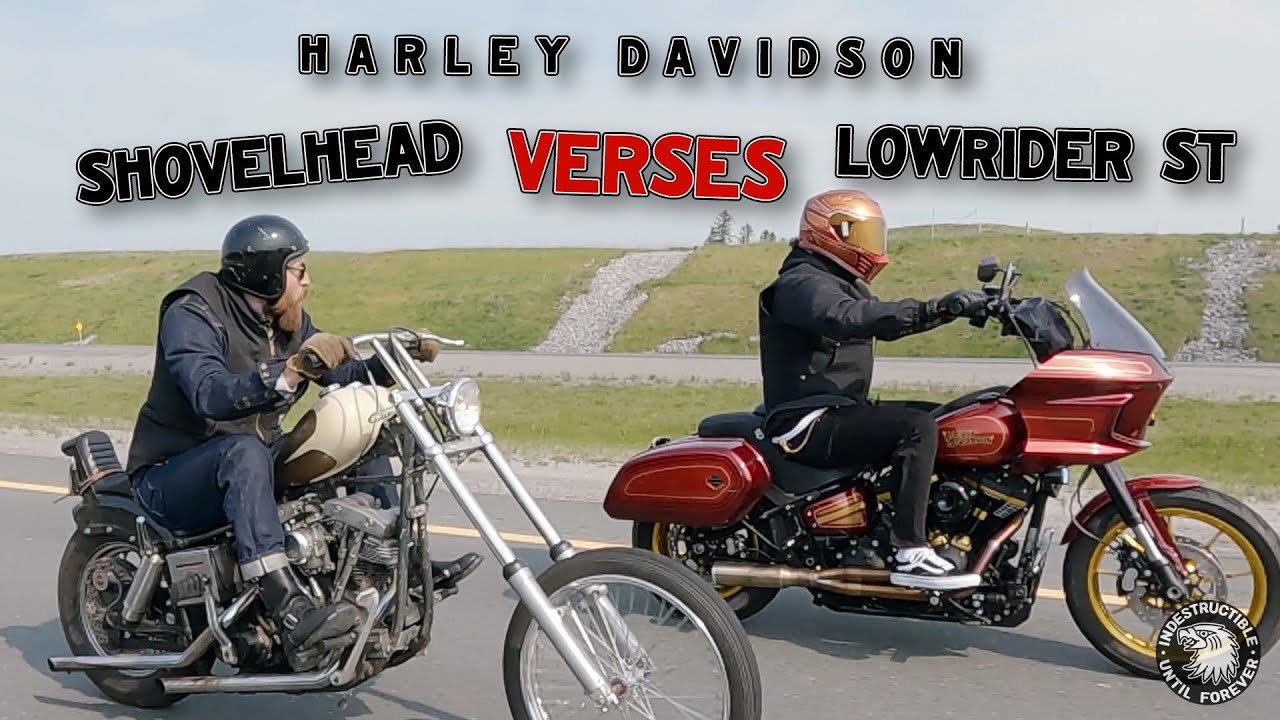 Harley Davidson Chopper vs Low Rider ST! - YouTube