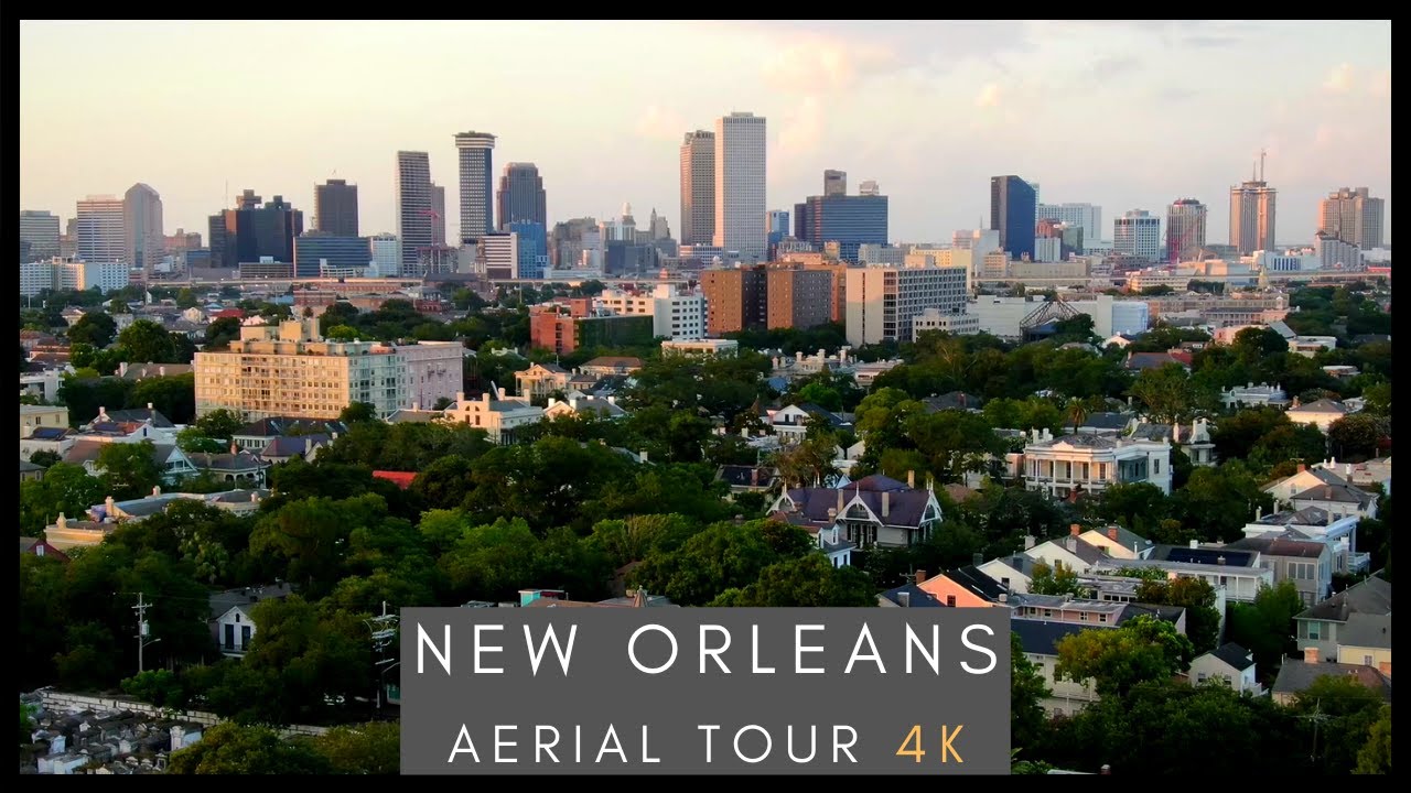 Downtown New Orleans - 4K AERIAL DRONE - YouTube