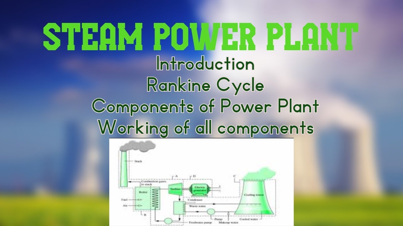Introduction to Steam Power Plant | Rankine cycle | components - YouTube