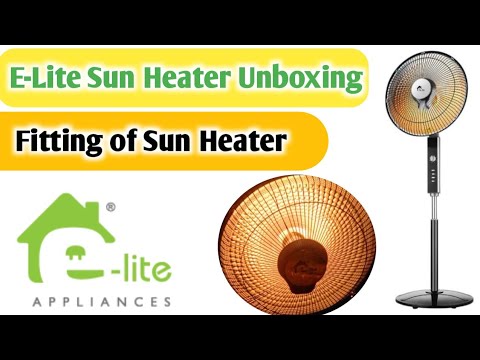 E-Lite Sun Heater || Black ESH-L13 unboxing and fitting || E-Lite ...
