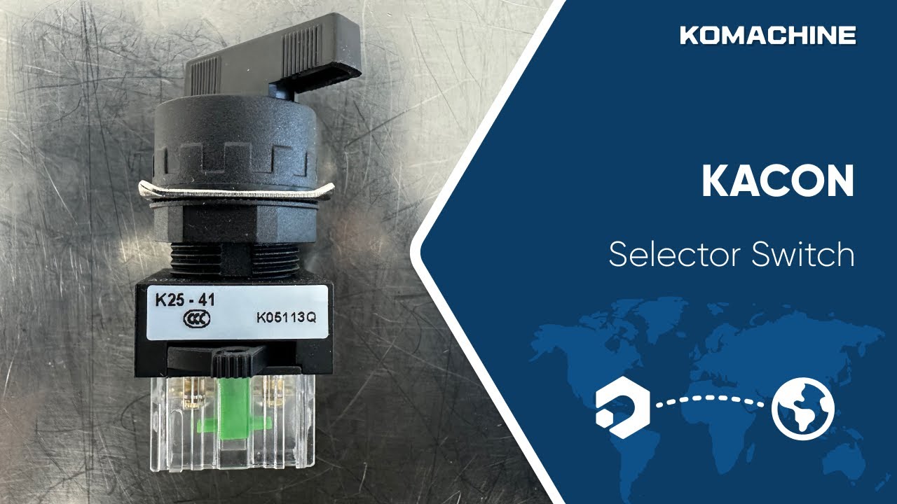 KACON / Selector Switch (K25-41K-L) / INV-04060 - YouTube