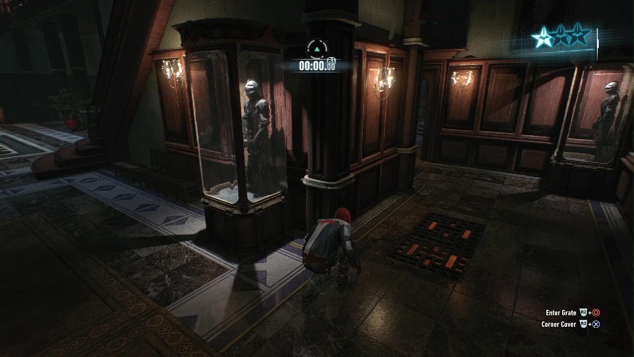 BATMAN: ARKHAM KNIGHT Wayne manor stealth map as Redhood - YouTube