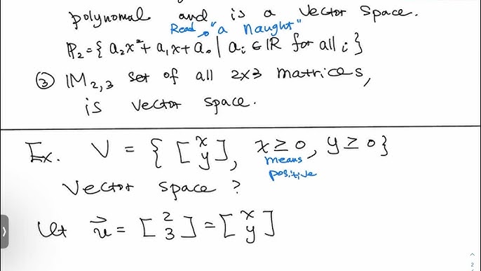 Vector Space Linear Algebra