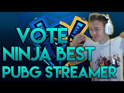 Vote Ninja For Best PUBG Streamer! - YouTube