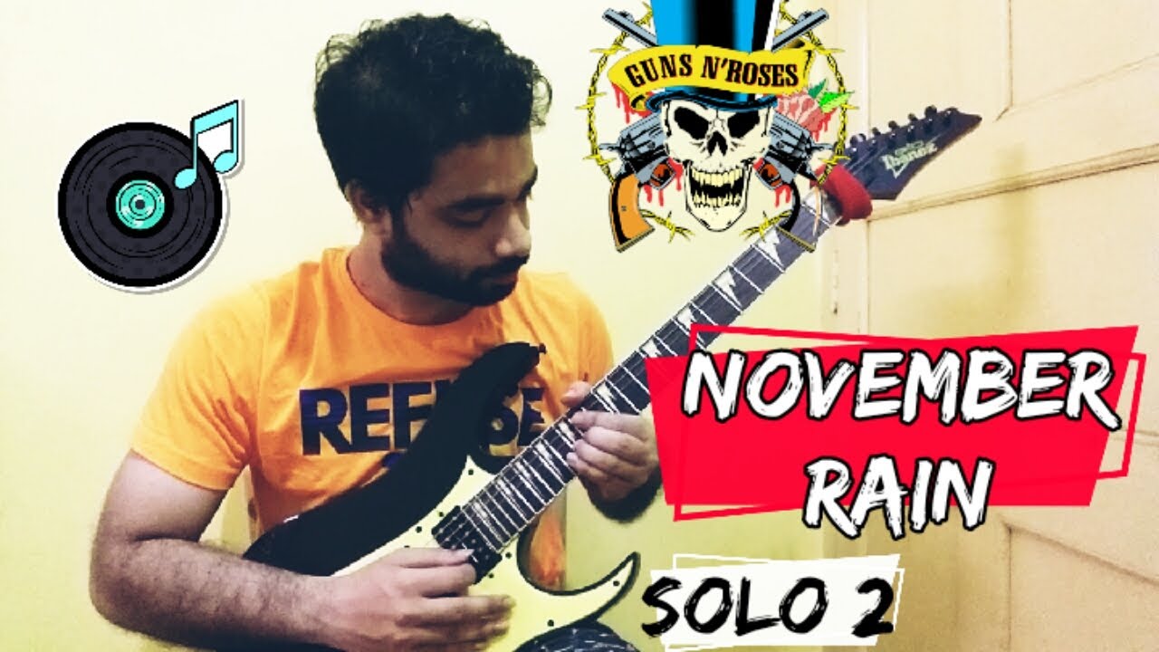 November Rain Guns N' Roses Cover | Guitar Tab | Solo | Rock Indro ...