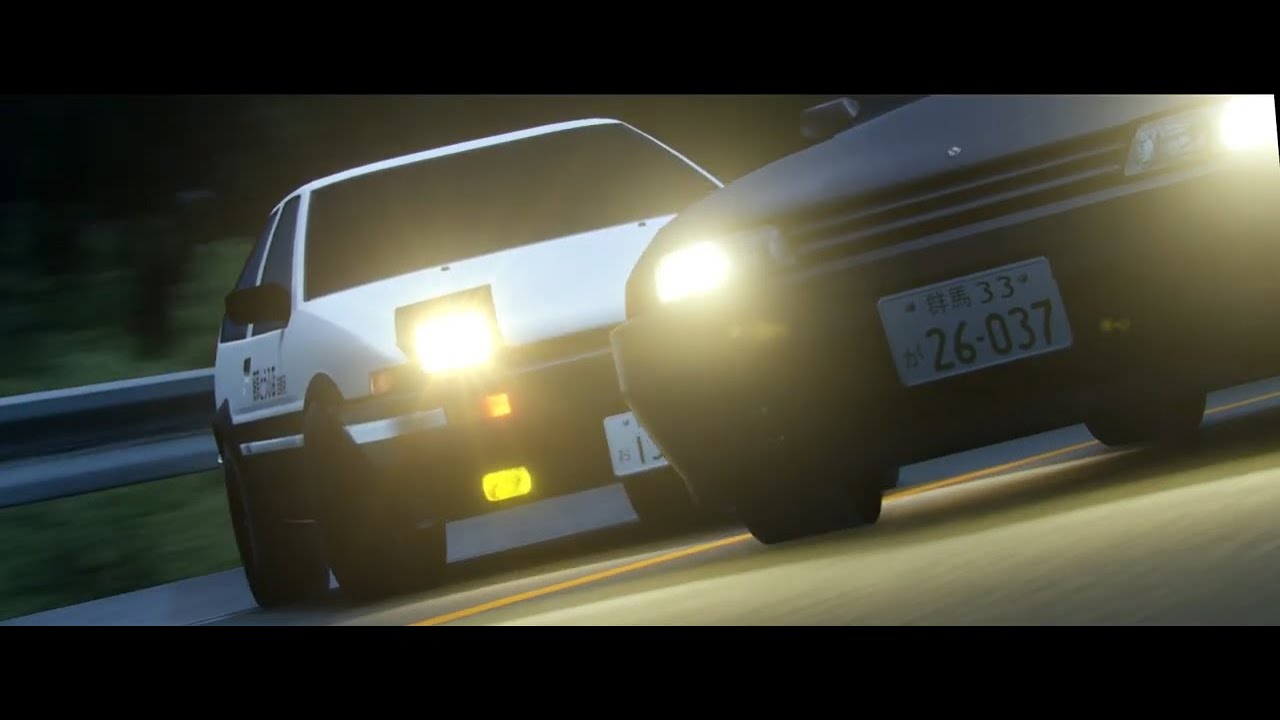Battle Takumi Fujiwara AE86 vs Takeshi Nakazato R32 | Initial D - YouTube