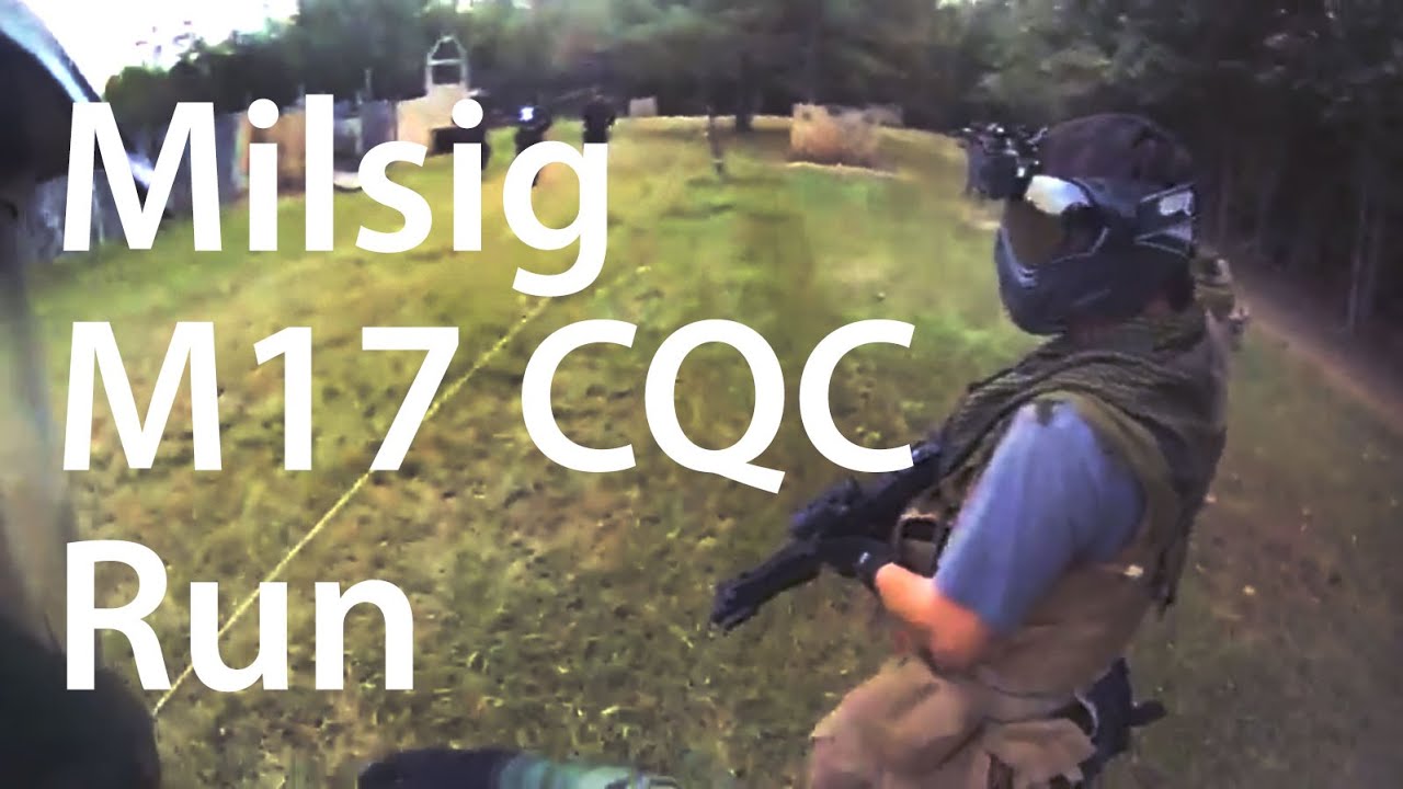 Milsig M17 CQC First Run at Hogback Mountain Paintball - YouTube
