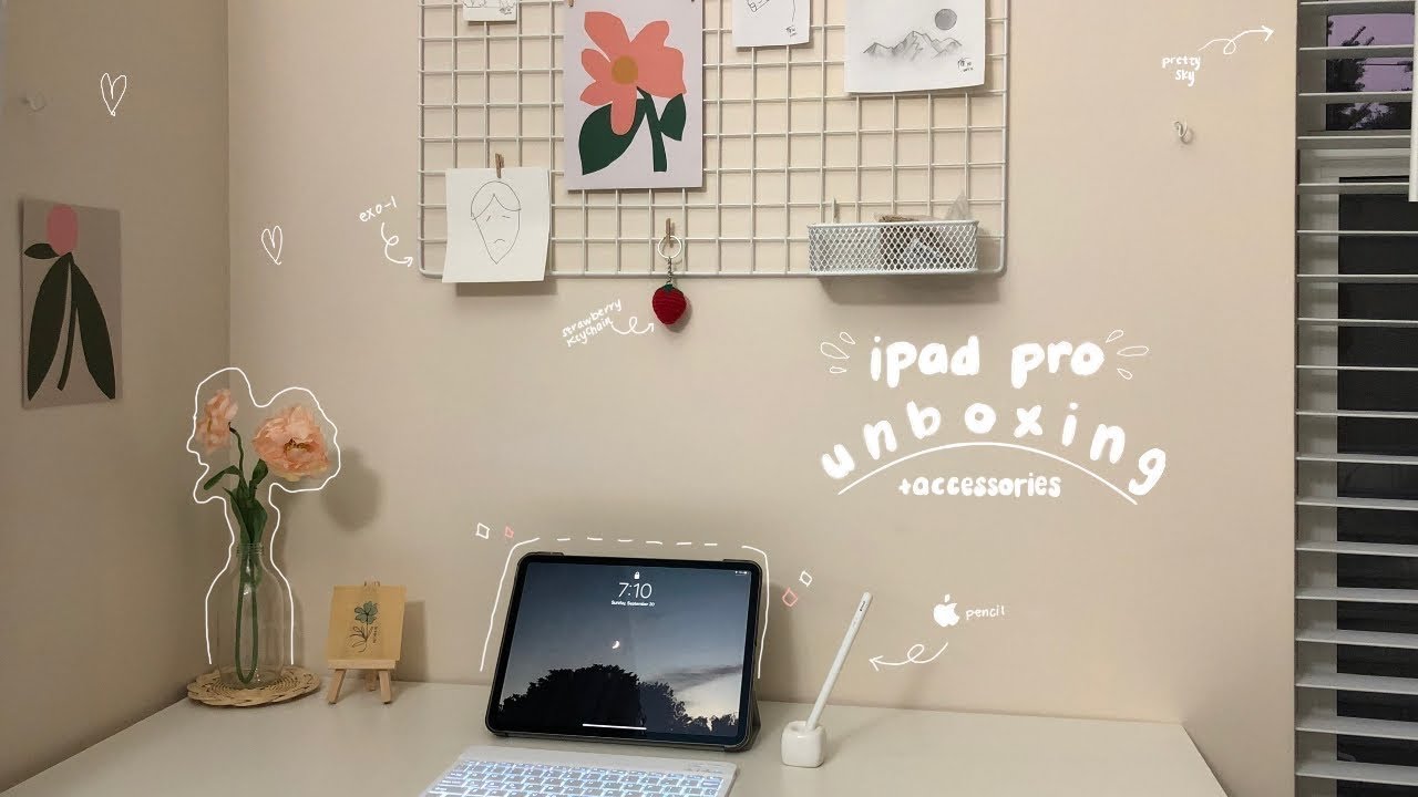 unboxing ipad pro 2020 11" 📦 + accessories/decorating - YouTube