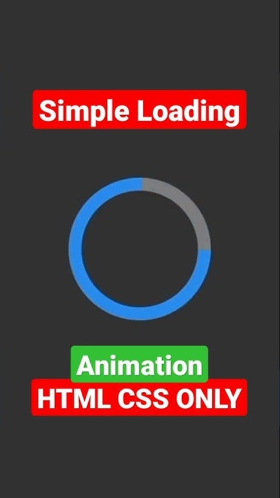 Cara Membuat Loading dengan HTML dan CSS #mengareit #shorts #htmlcss - YouTube