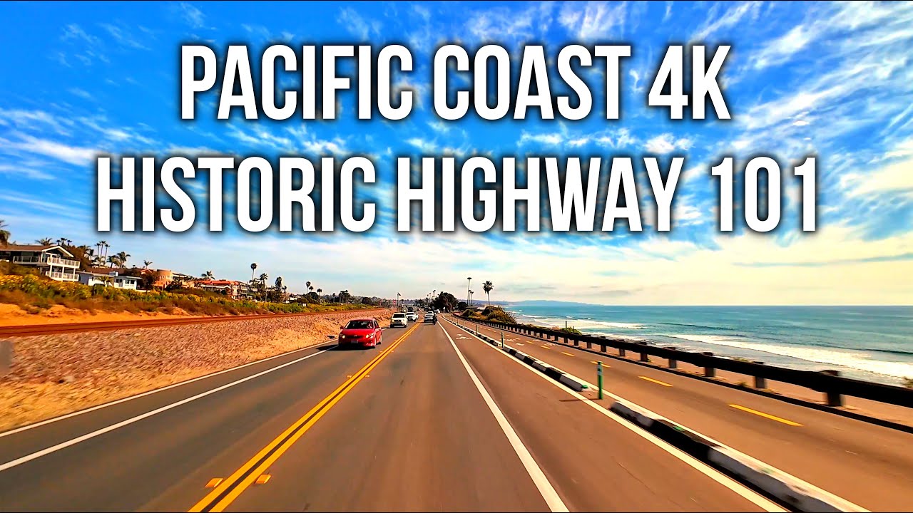 Pacific Coast, Carlsbad via Historic Highway 101 | ASMR 4K Relaxing ...