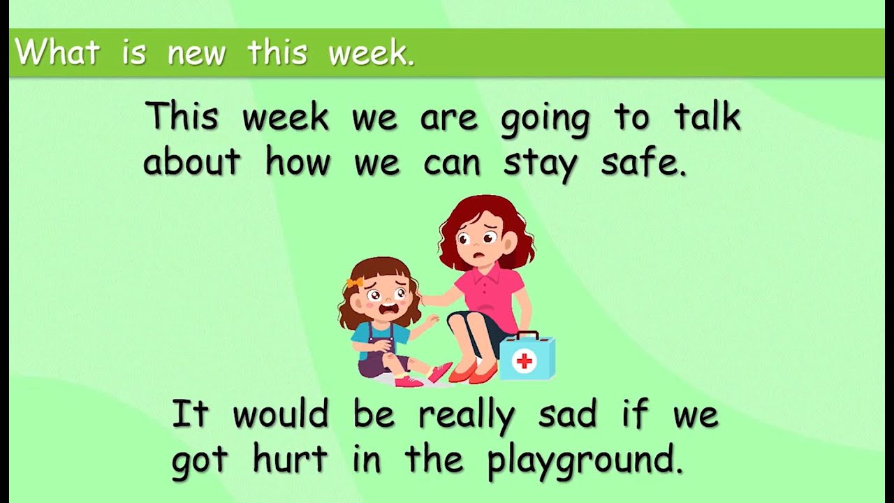 Don't get hurt in the playground. Grade 3 week 20 lesson 1. - YouTube