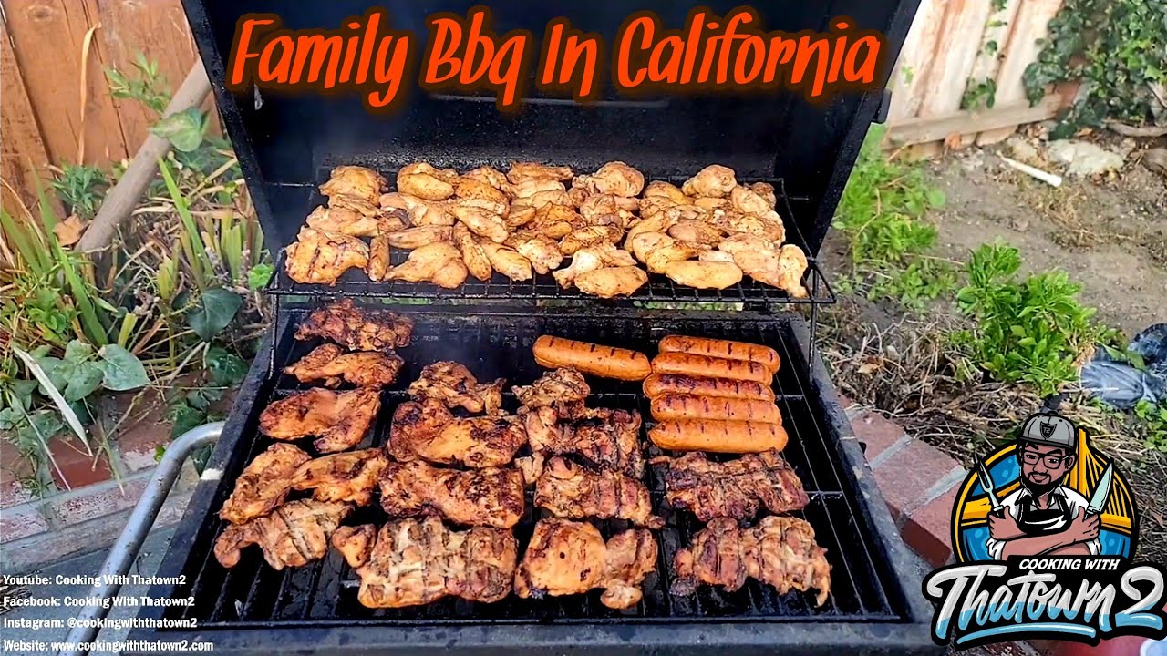 Family BBQ In California | Homegoing Party | @CookingWithThatown2 - YouTube