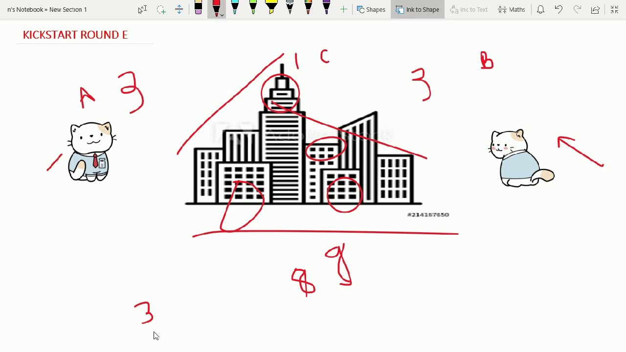 Google Kickstart Round E 2020 | problem B - High buildings - YouTube