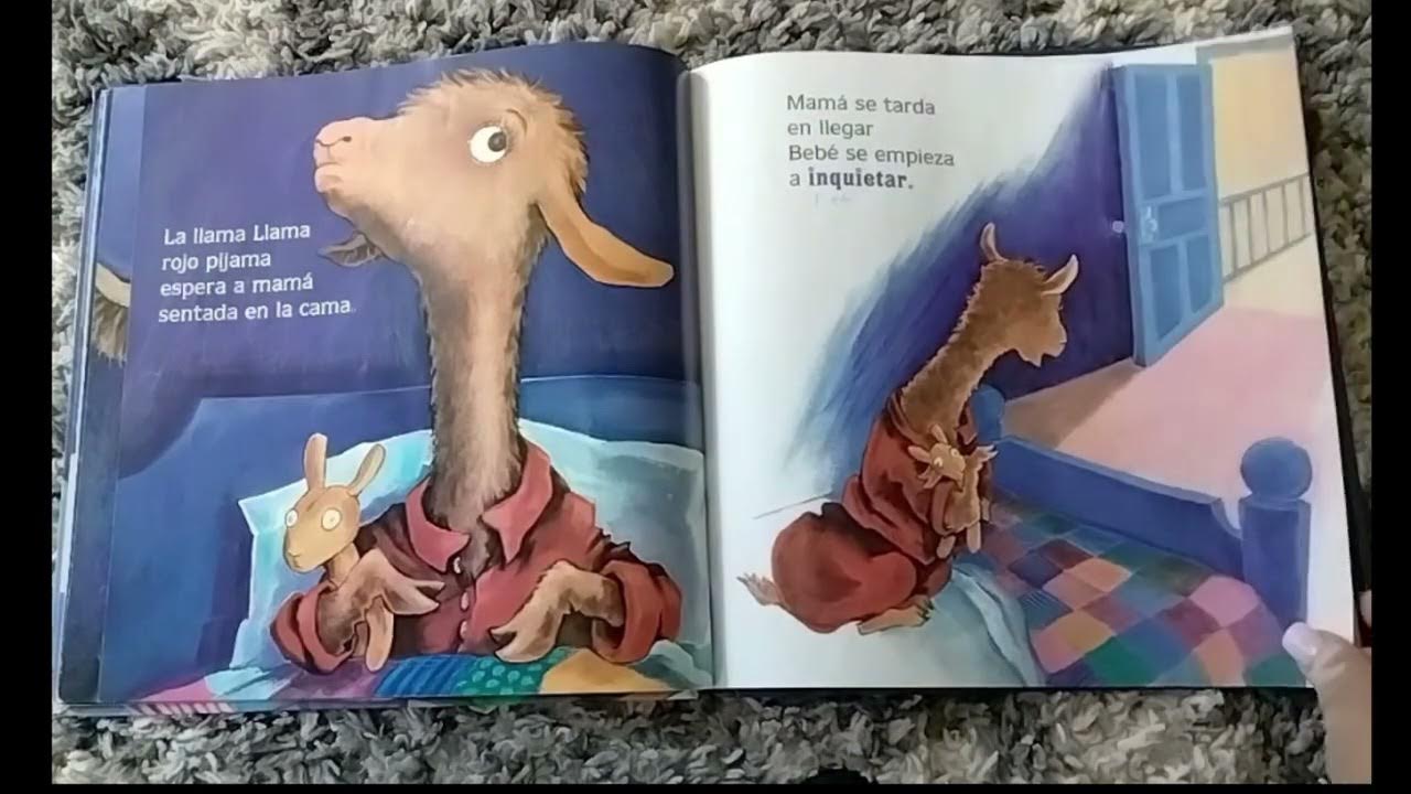 Spanish Stories For kids : libro la llama llama rojo pijama - YouTube