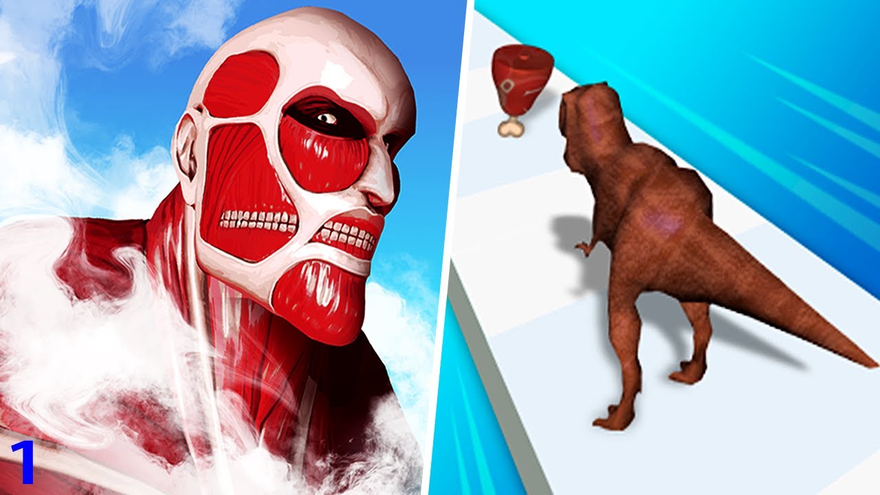 Titan Rush 3D | Dino Rush - Gameplay Walkthrough Max Levels (Part 1 ...