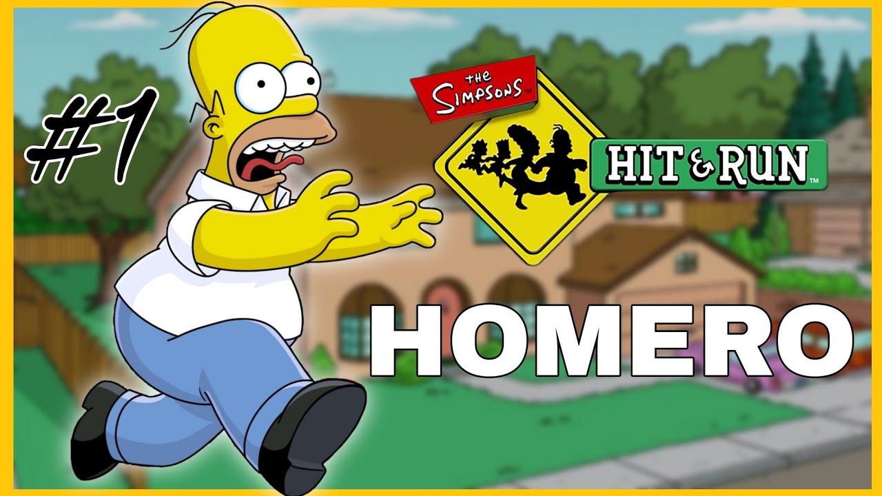 Jugando con HOMERO (completo) // the simpsons hit and run // Parte 1 ...
