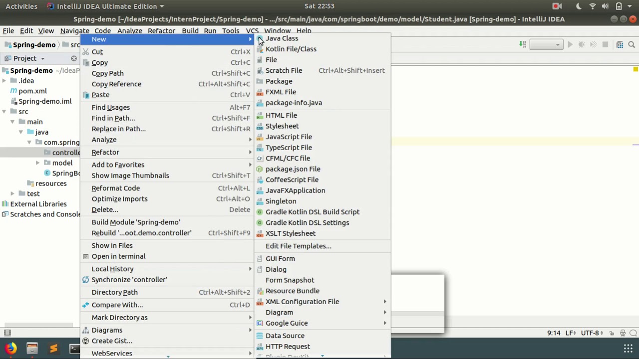 Simple Spring Boot Demo Application Intellij Idea Maven Youtube
