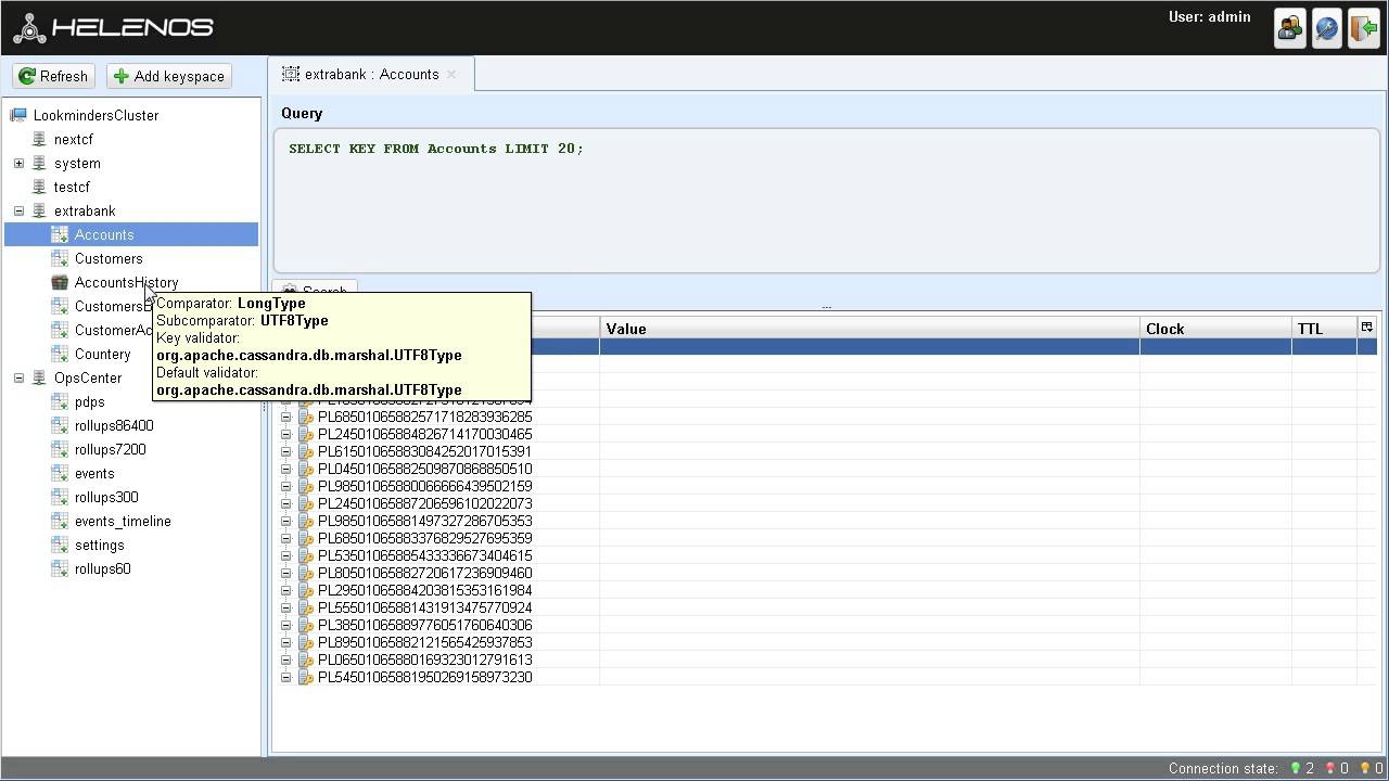 Helenos 1.3 preview (Cassandra web based client) - YouTube