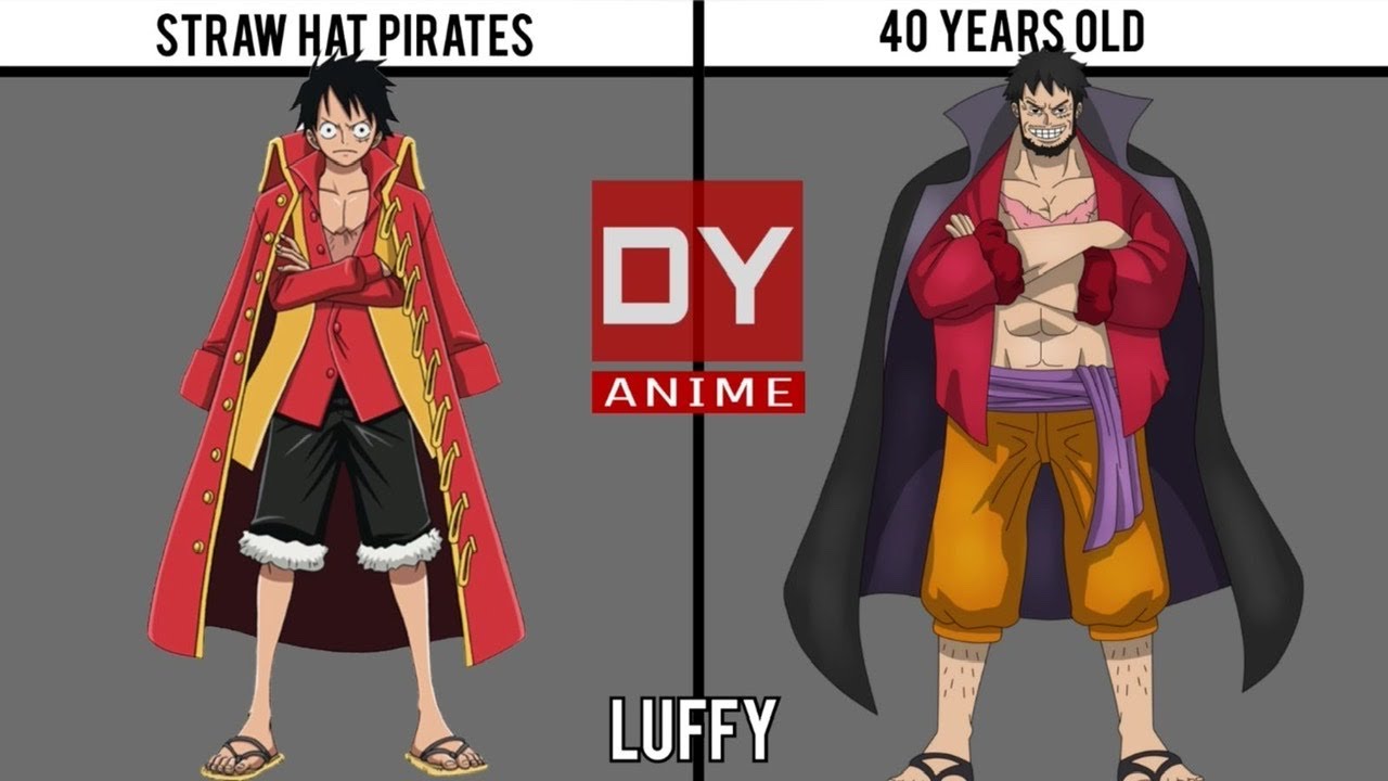 Strawhat Pirates 40 years old in One Piece| DY Anime - YouTube