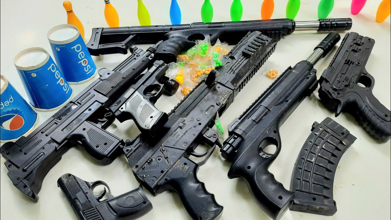 M134 Gatling Minigun Shell ejecting Toy Gun - AK47 -MP5- Airsoft Gun ...