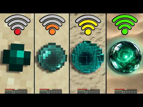ender pearl with different Wi-Fi in Minecraft Experiment