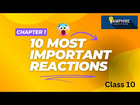 🔹️🔹️10 most important reactions of chemical reactions and equations ...