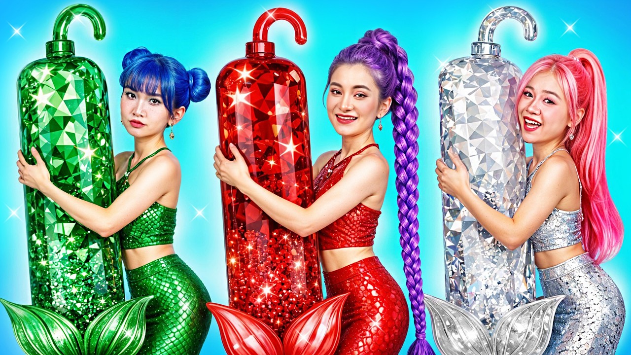 Rumi Glow Up Into Huntrix Mermaid! KPop Demon Hunters in Real Life ...