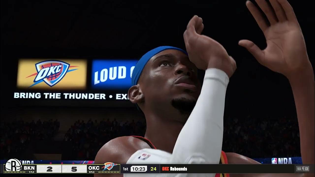 NBA 2K25 (Next Gen) - (New City Edition Uniforms) Brooklyn Nets vs Oklahoma City Thunder - YouTube