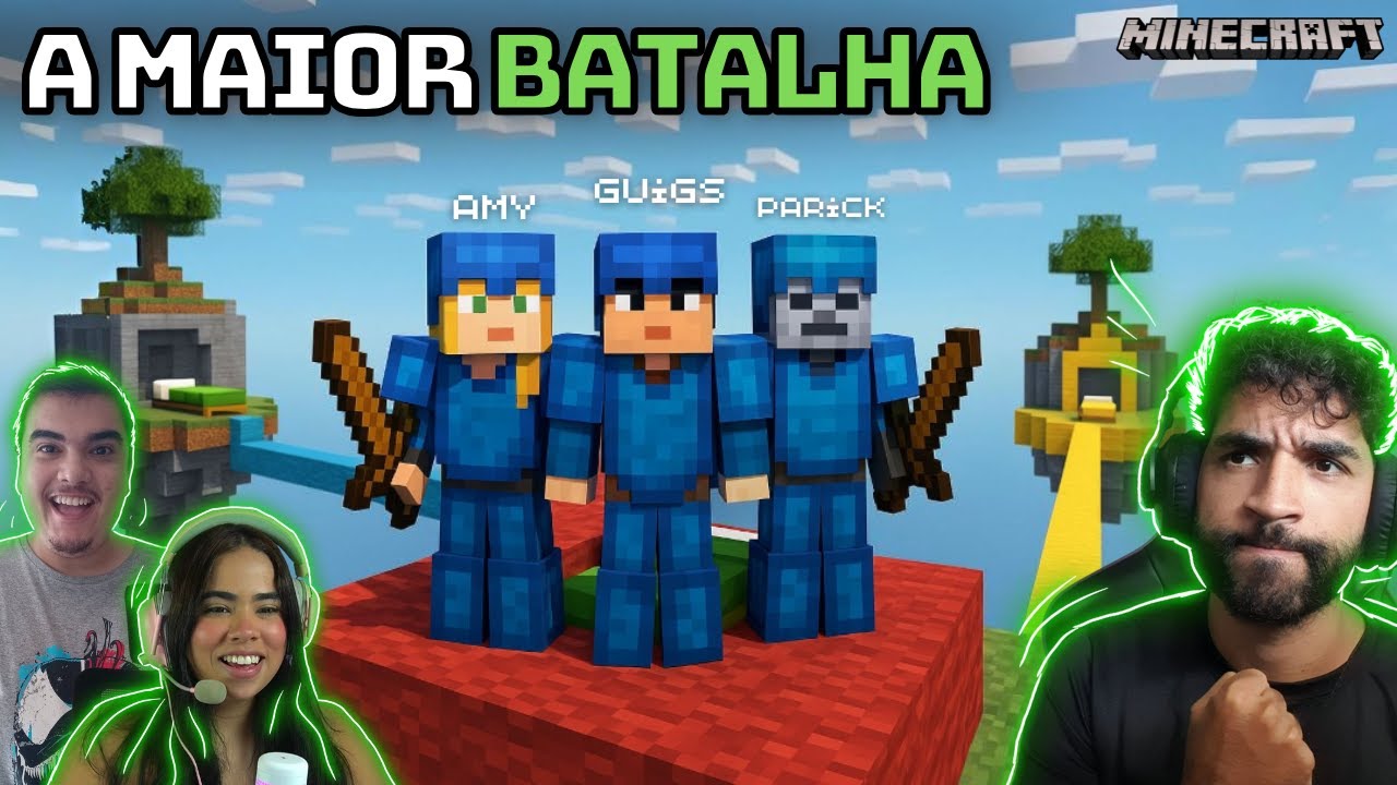 A MAIOR BATALHA DE BED WARS DE 2025 @AmyScarleof @iparick MINECRAFT ...