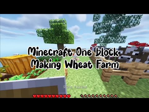 I Made A Wheat Farm In One Block Gone Wrong | One Block Minecraft - YouTube