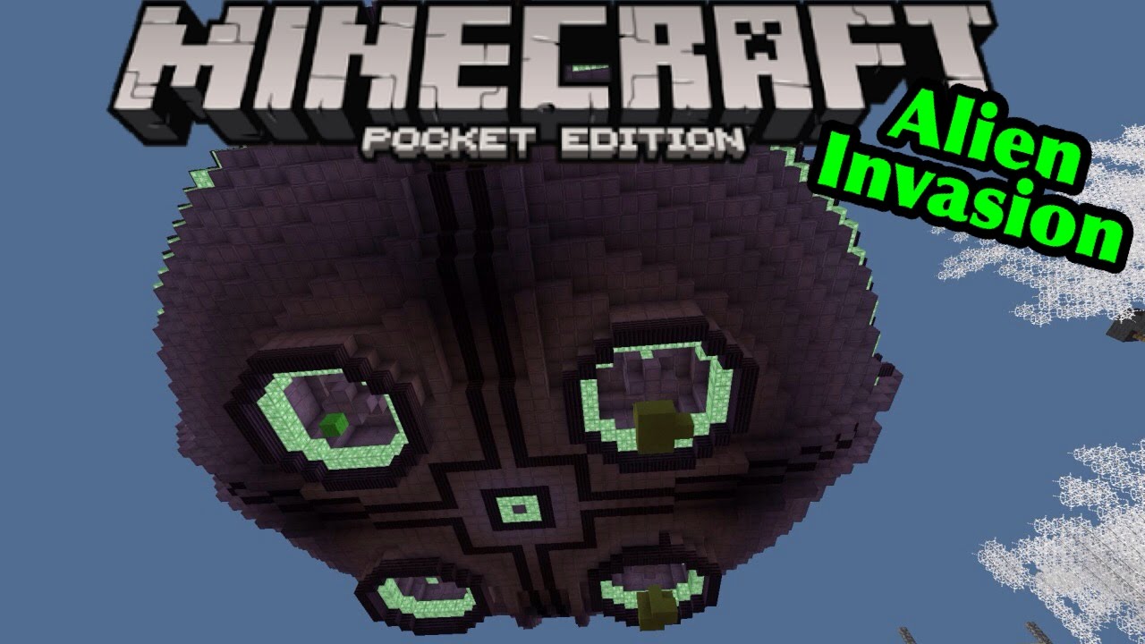 Minecraft Pocket Edition Alien Invasion Modded Map (Addon/Add-on + Map ...