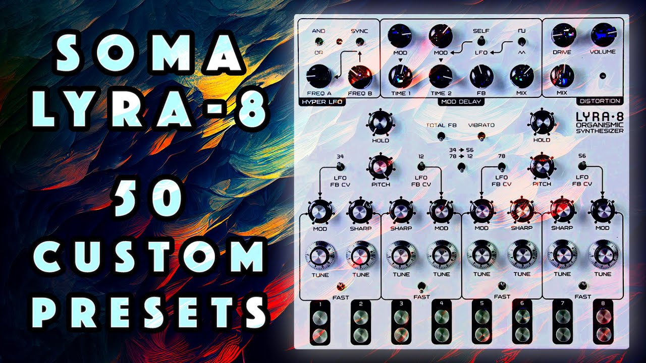 Soma Lyra-8 Sounds: Dark Ambient Texture Pad FX No Talk Demo - YouTube