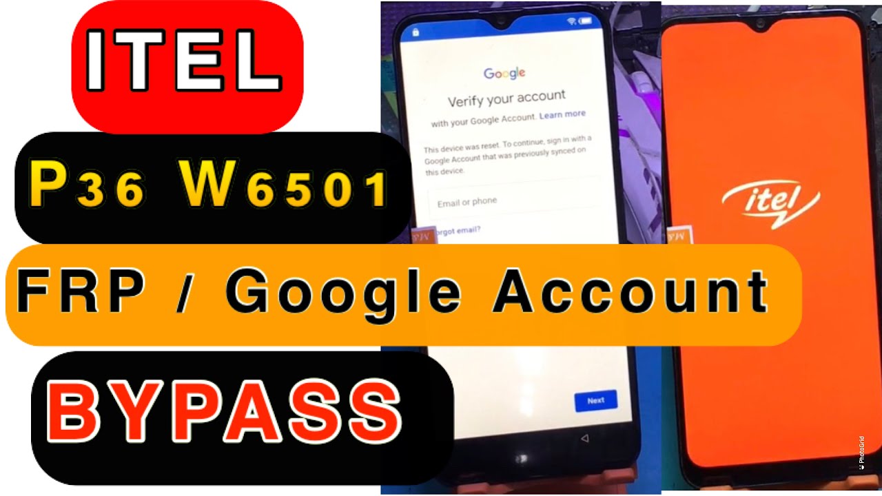Itel P36 W6501 Bypass Frp for free - YouTube