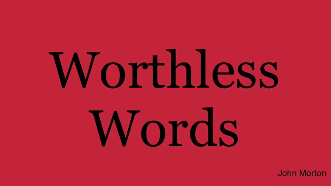 John Morton - Worthless Words (Piano + Vocal Mix) - YouTube