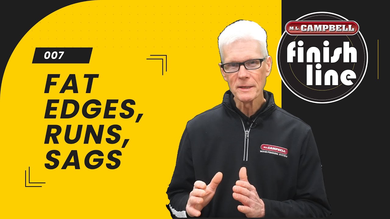 Why do you get runs and sags in your wood finishing? - YouTube