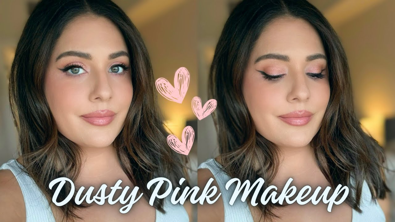 Effortless Dusty Pink Makeup Look | Soft Glam Tutorial - YouTube