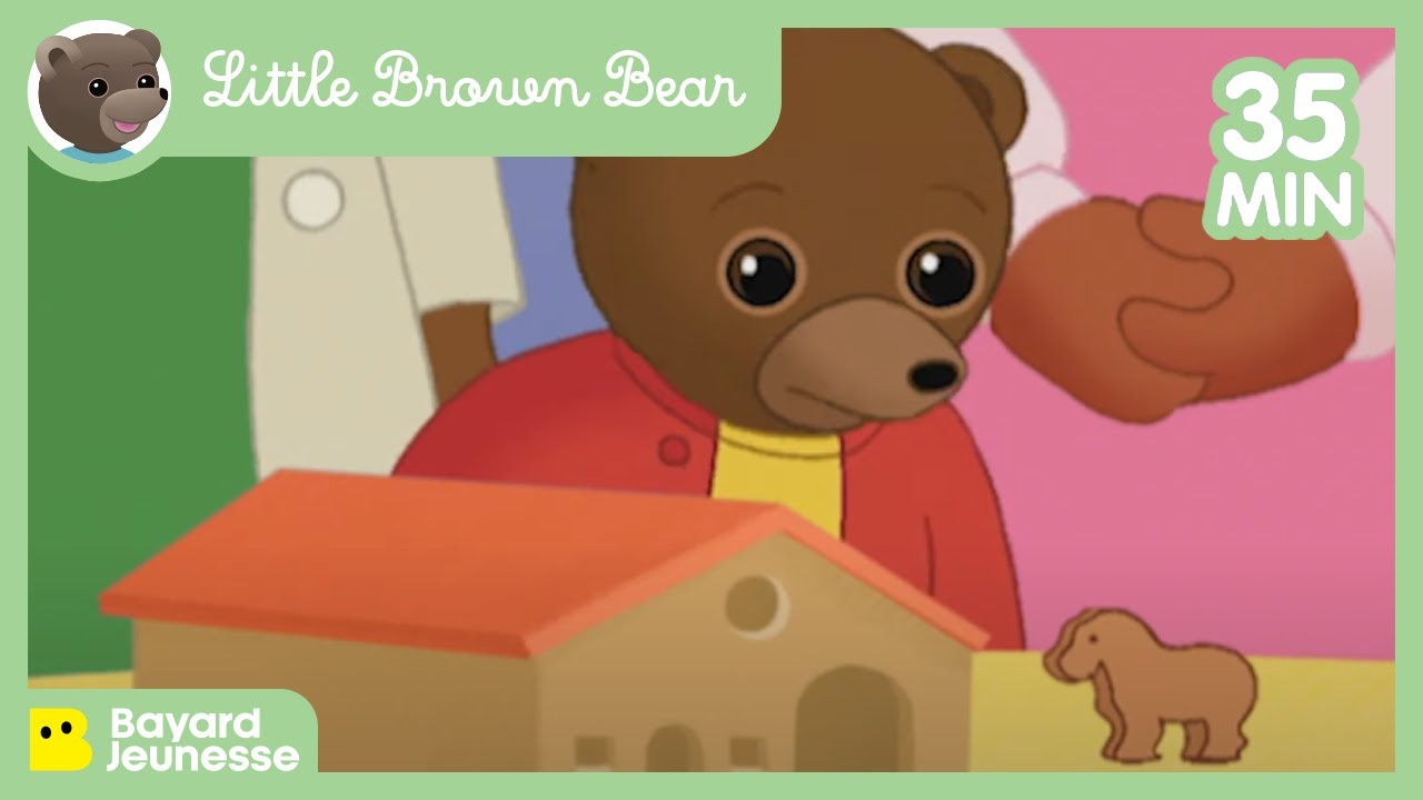 🏫 Little Brown Bear at school ! 🏫 - cartoon for kids - YouTube