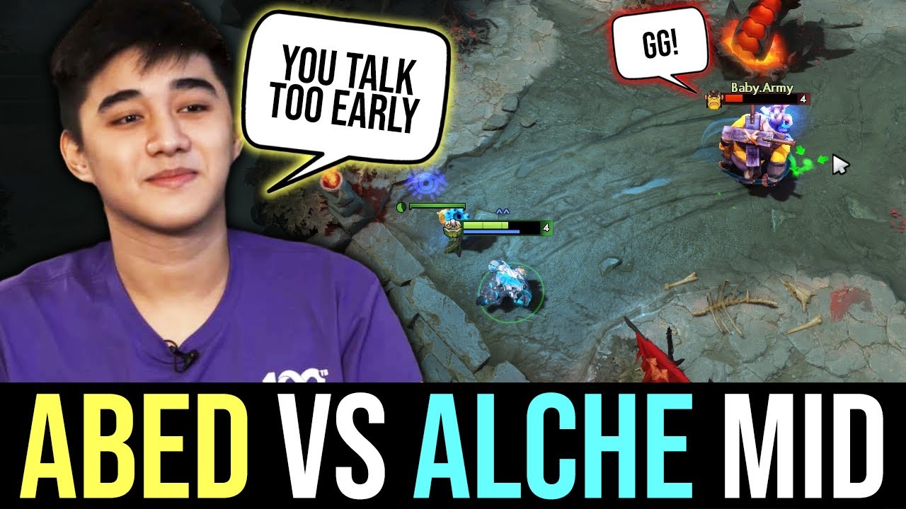 ABED TINY DESTROY ALCHE MID DOTA 2 - YouTube