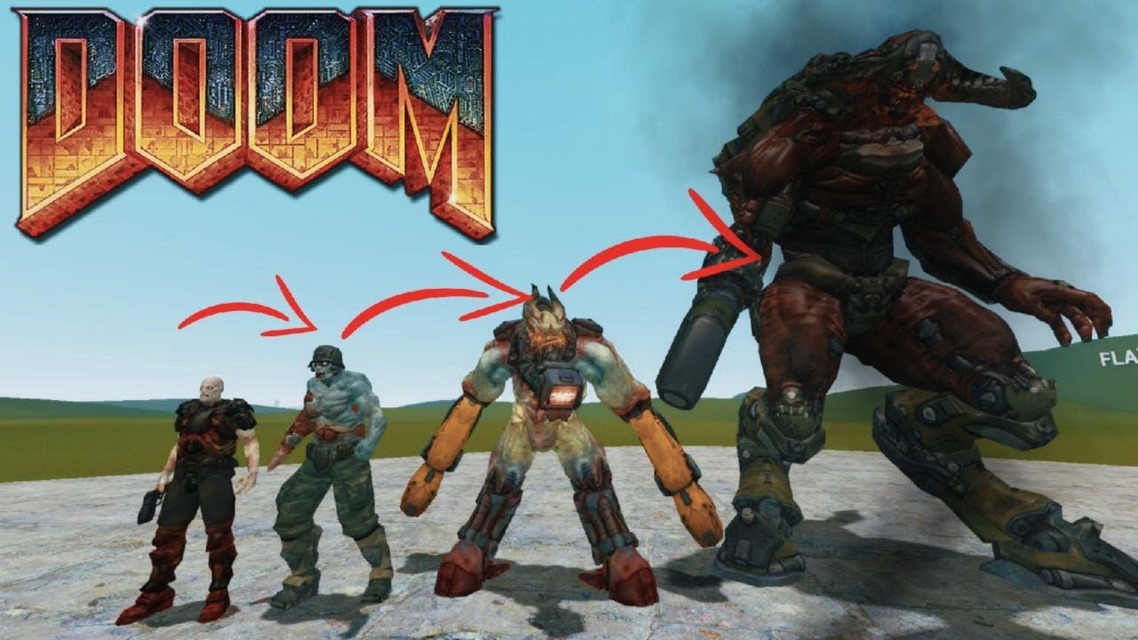 THE EVOLUTION OF A MONSTER FROM DOOM!!!!! - YouTube